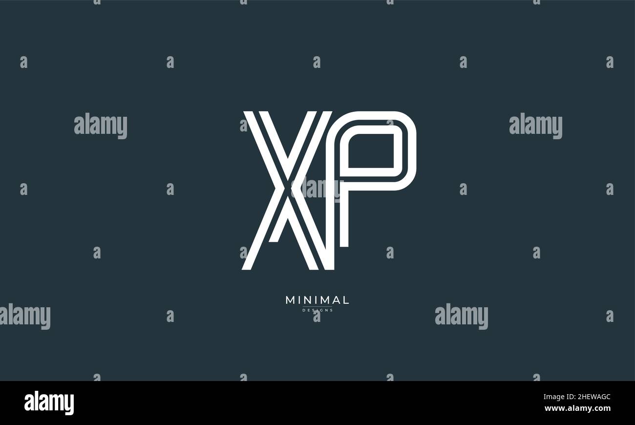 Alphabet letter icon logo XP Stock Vector Image & Art - Alamy
