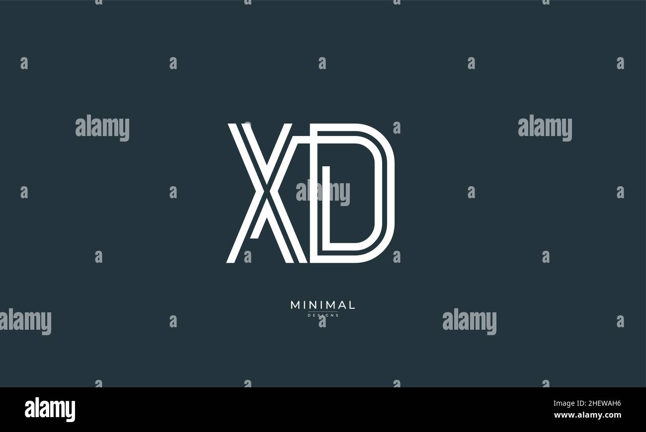 Alphabet letter icon logo XD Stock Vector Image & Art - Alamy