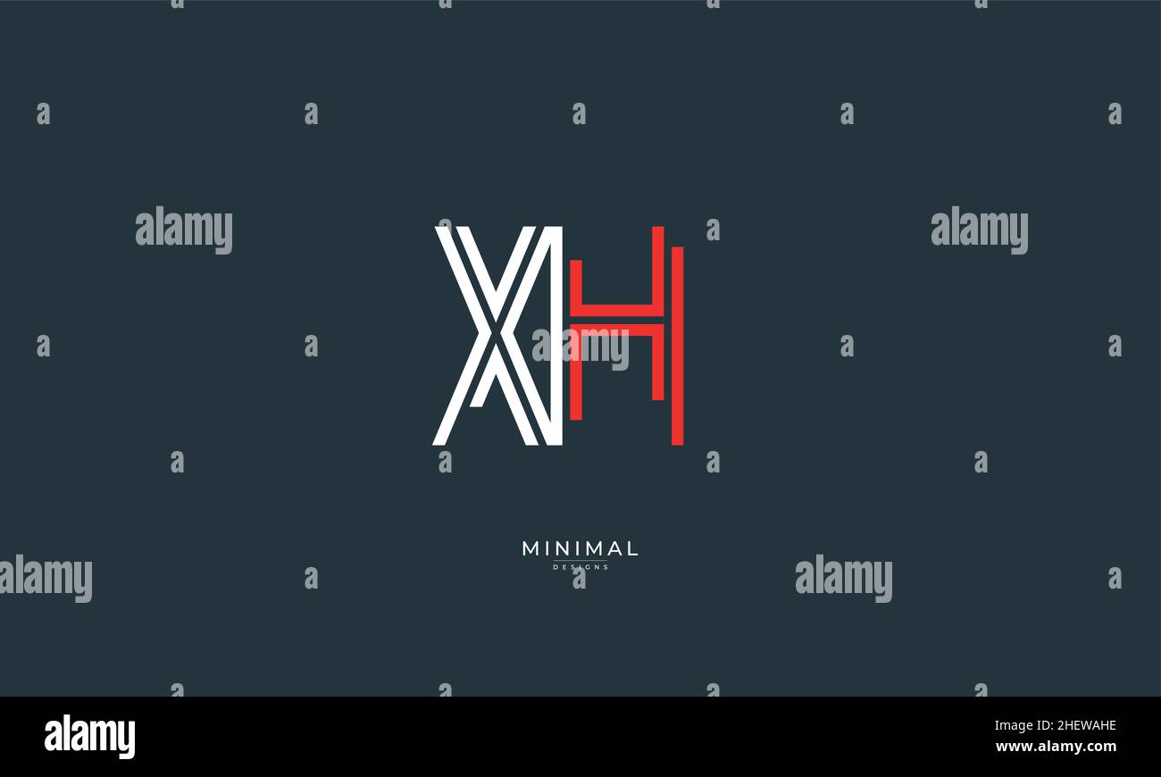 Alphabet letter icon logo XH Stock Vector Image & Art - Alamy