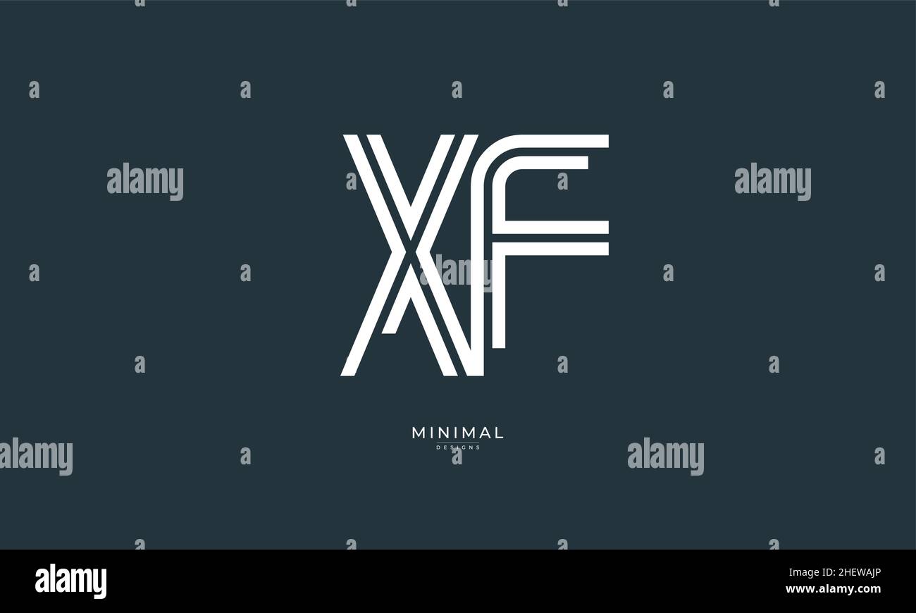 Alphabet letter icon logo XF Stock Vector Image & Art - Alamy