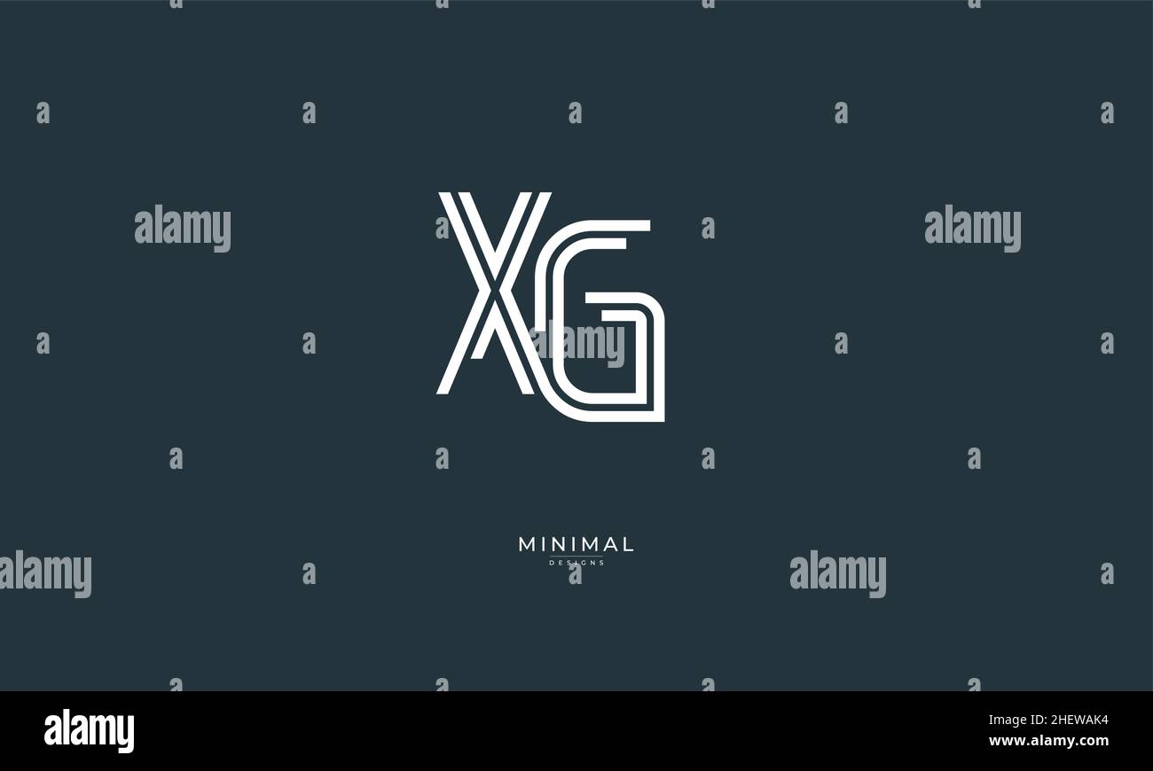 Alphabet letter icon logo XG Stock Vector Image & Art - Alamy