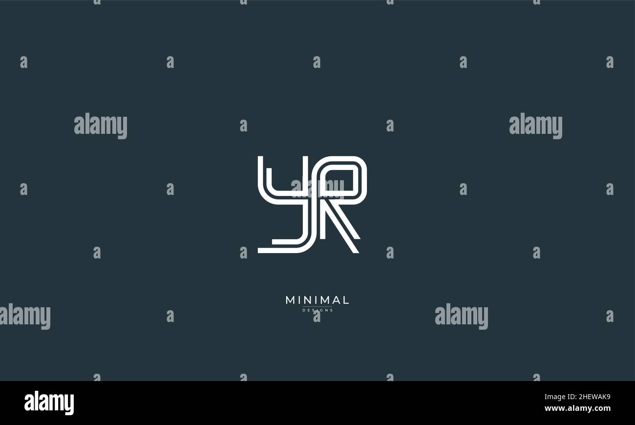 Alphabet letter icon logo YR Stock Vector Image & Art - Alamy