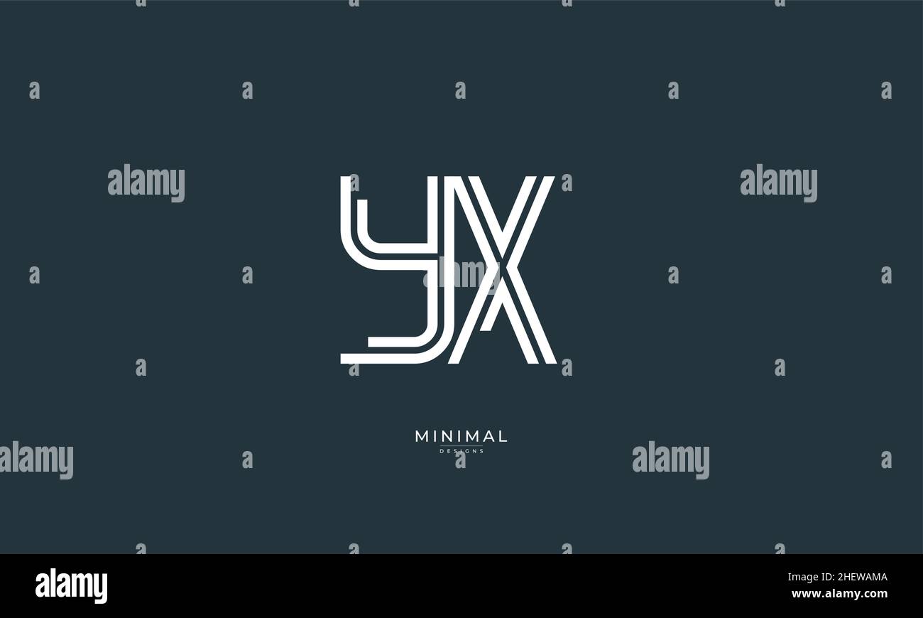 Alphabet letter icon logo YX Stock Vector Image & Art - Alamy
