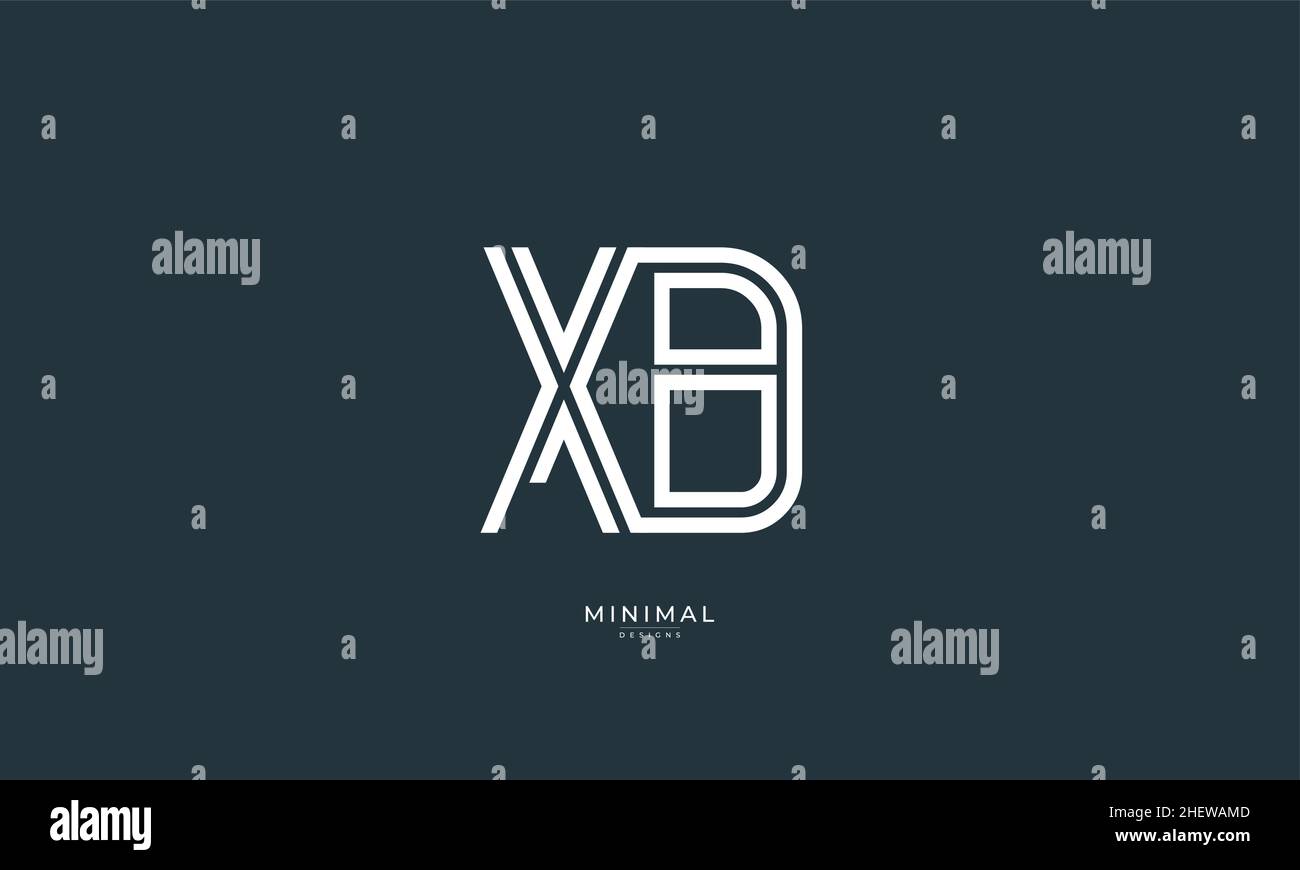 Alphabet letter icon logo XB Stock Vector Image & Art - Alamy