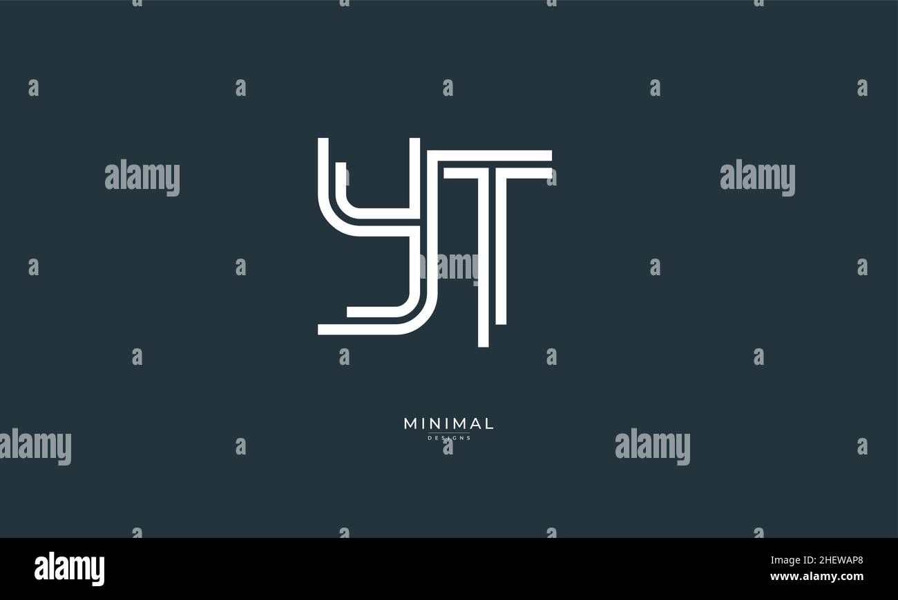 Alphabet letter icon logo YT Stock Vector Image & Art - Alamy