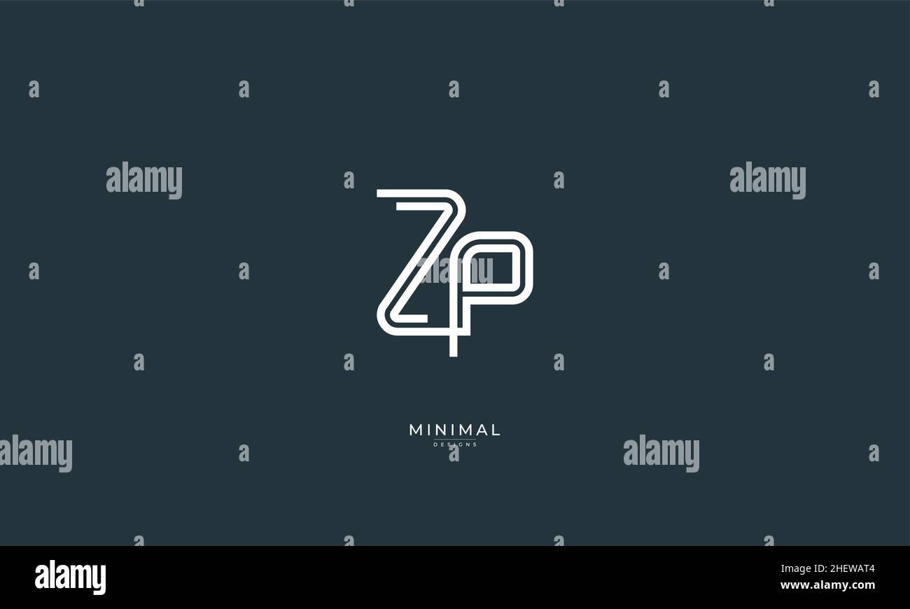 Alphabet letter icon logo ZP Stock Vector Image & Art - Alamy