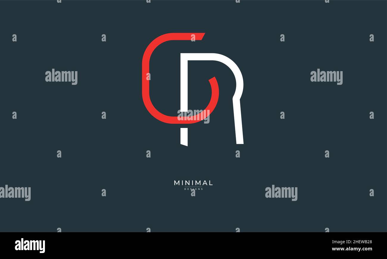 Alphabet letter icon logo GR Stock Vector Image & Art - Alamy