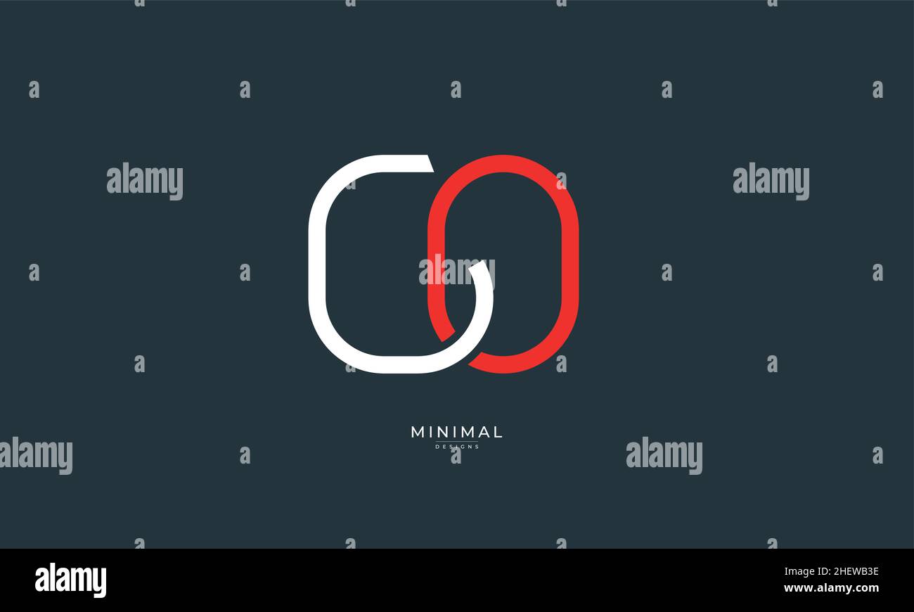 Go letter design logo Stock Vector Images - Alamy