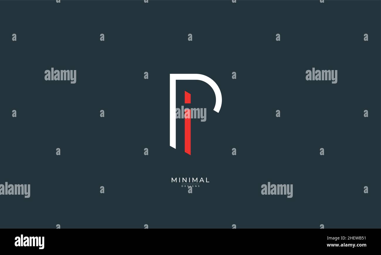 Alphabet letter icon logo PI or IP Stock Vector Image & Art - Alamy