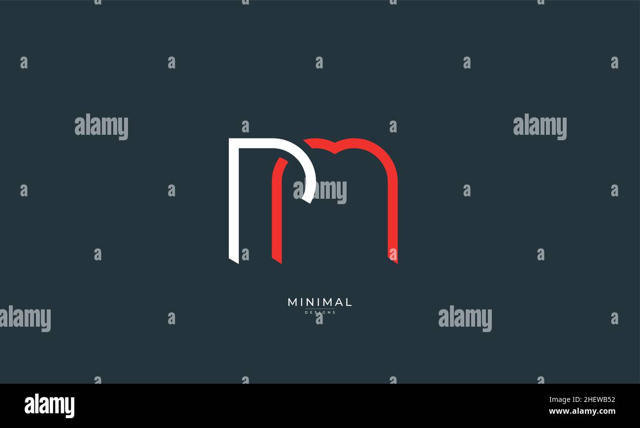 Alphabet letter icon logo PM Stock Vector Image & Art - Alamy
