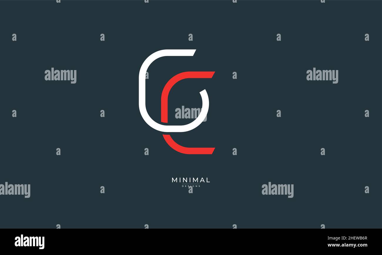 Alphabet letter icon logo GC Stock Vector Image & Art - Alamy