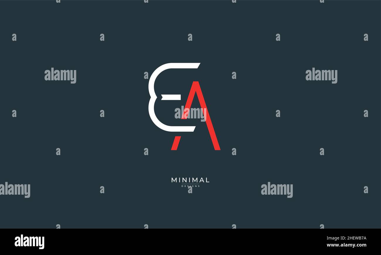 Alphabet letter icon logo EA Stock Vector Image & Art - Alamy