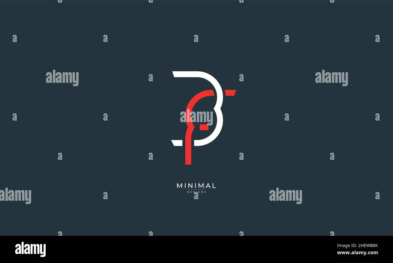 Bf letter design Stock Vector Images - Alamy