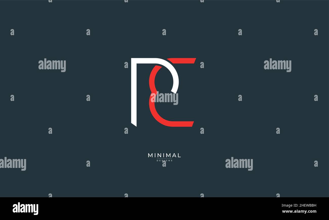 Alphabet letter icon logo PE Stock Vector Image & Art - Alamy