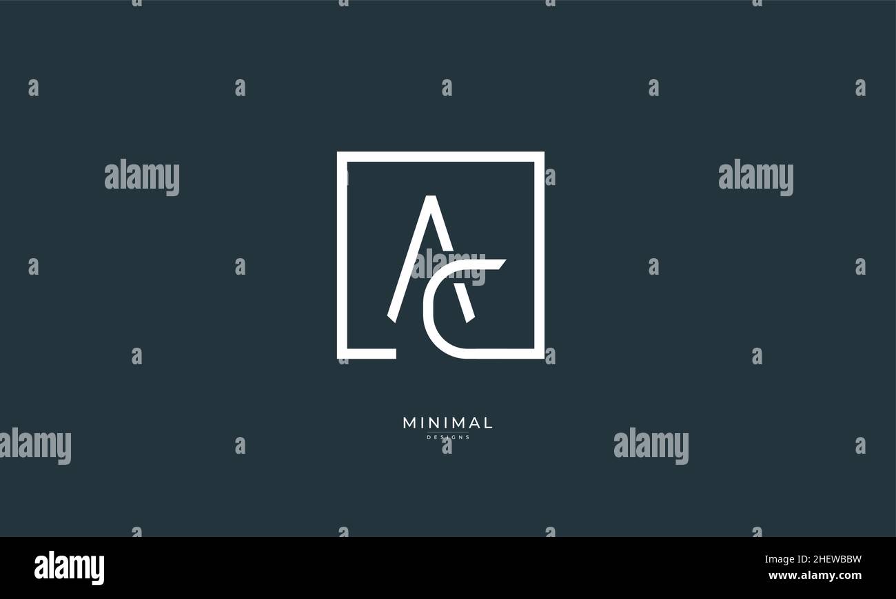 Alphabet letter icon logo AC Stock Vector Image & Art - Alamy