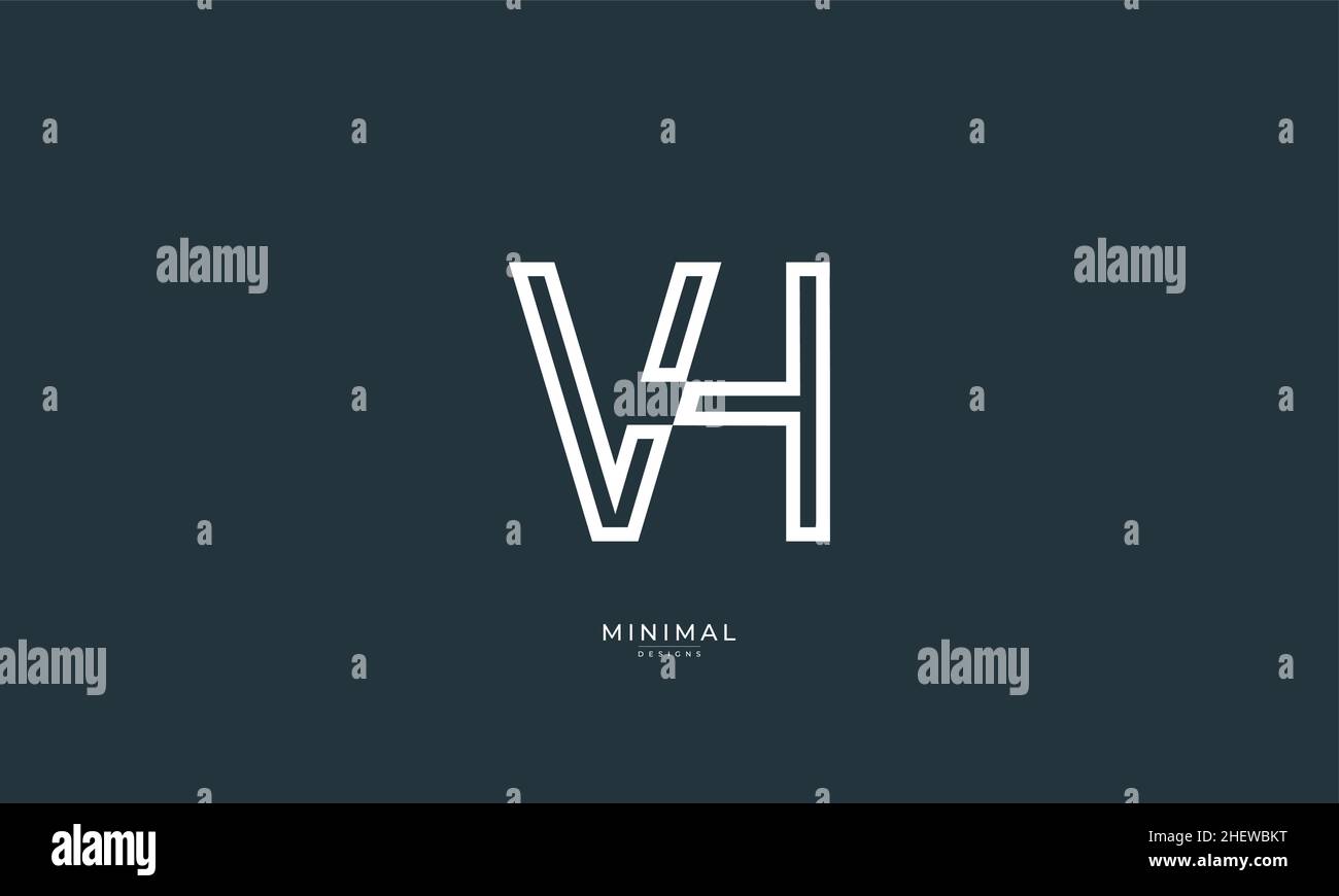 Alphabet letter icon logo VH Stock Vector Image & Art - Alamy