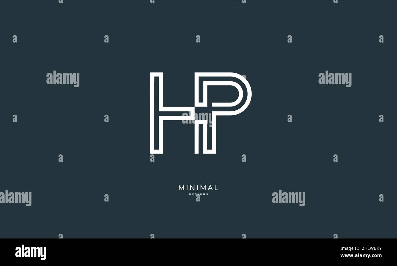 Alphabet letter icon logo HP Stock Vector Image & Art - Alamy