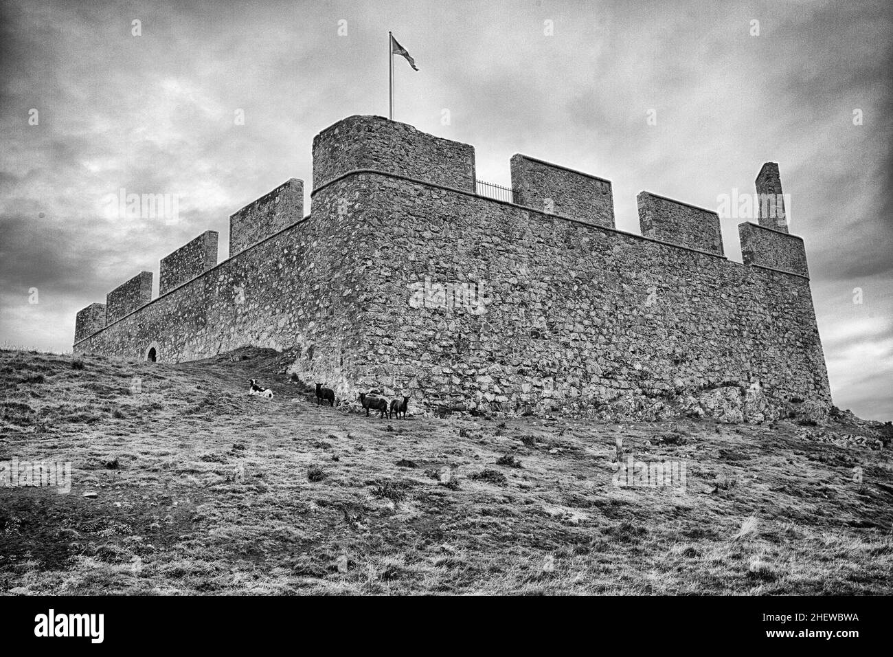 Hume Castle in the Village of Hume, Scottish Borders Stock Photo - Alamy