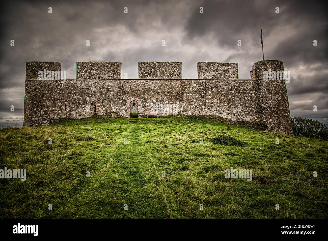 Hume Castle in the Village of Hume, Scottish Borders Stock Photo - Alamy