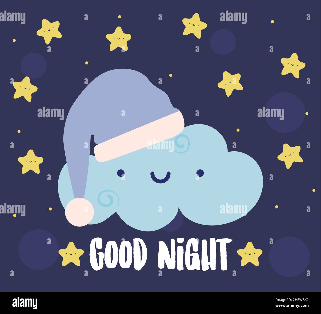 good night baby poster Stock Vector Image & Art - Alamy
