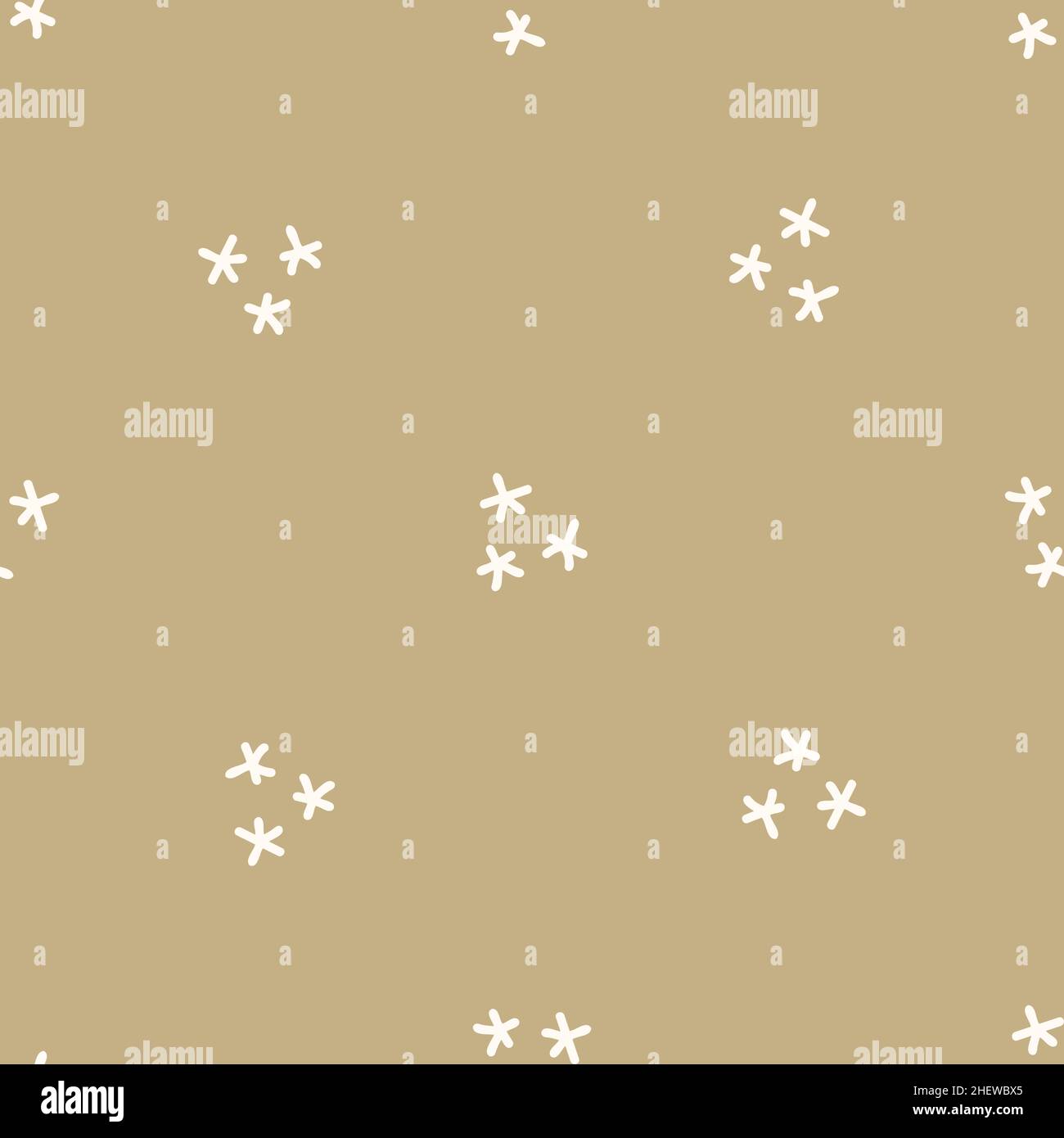 Gender neutral star seamless vector background. Simple whimsical sky ...