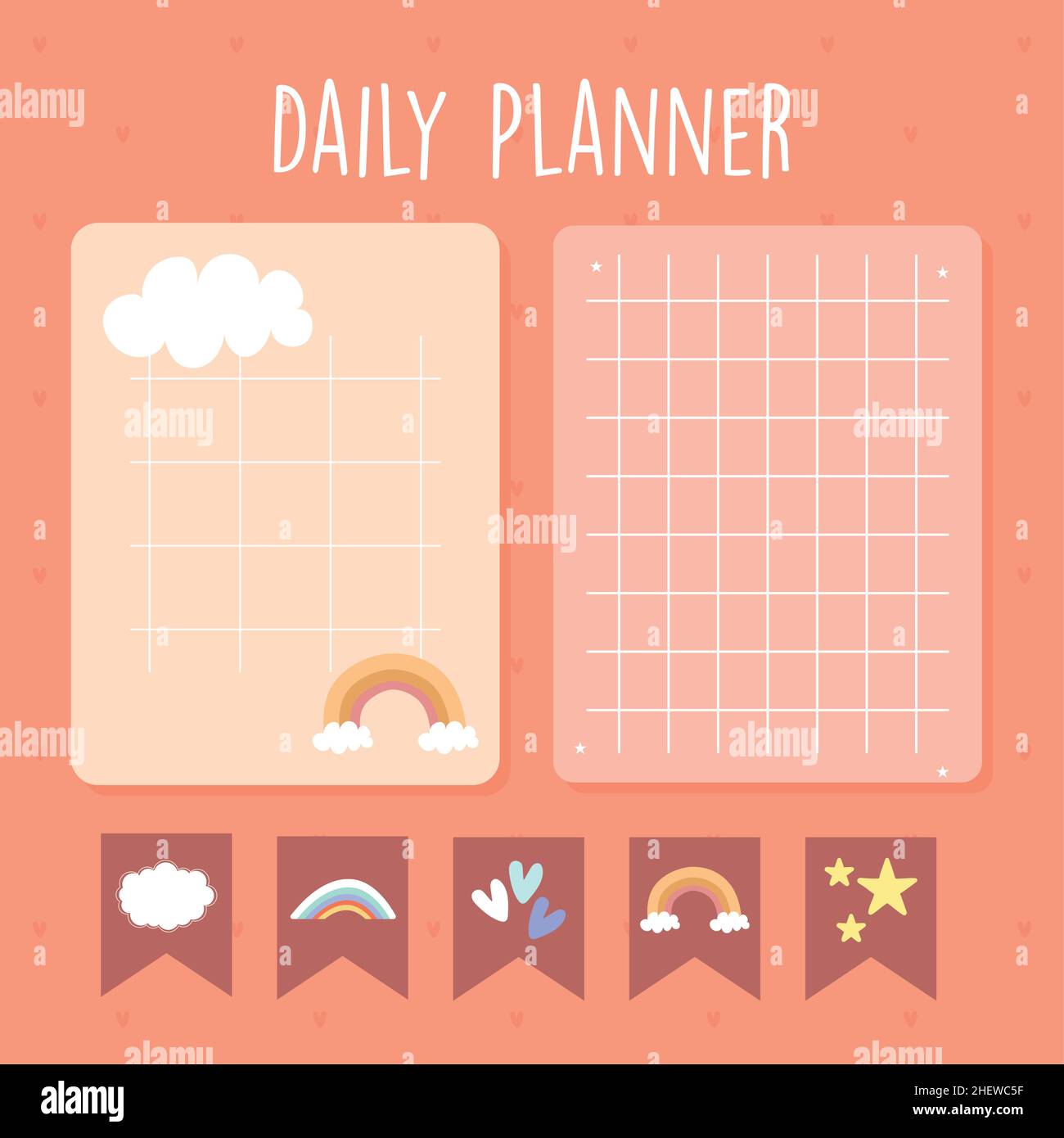 daily planner illustration Stock Vector Image & Art - Alamy