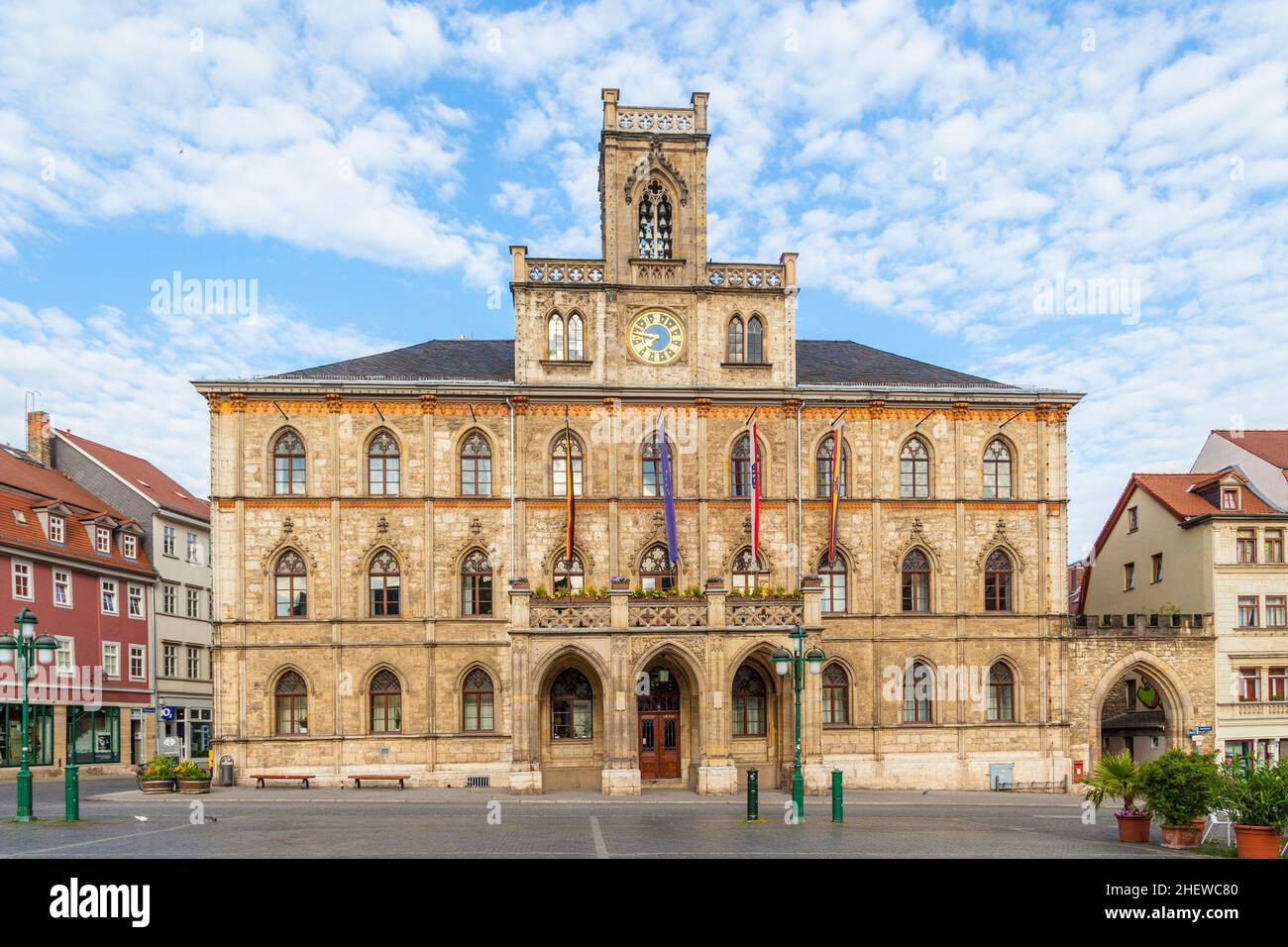 Town hall Weimar in Germany, UNESCO World Heritage Site Stock Photo - Alamy