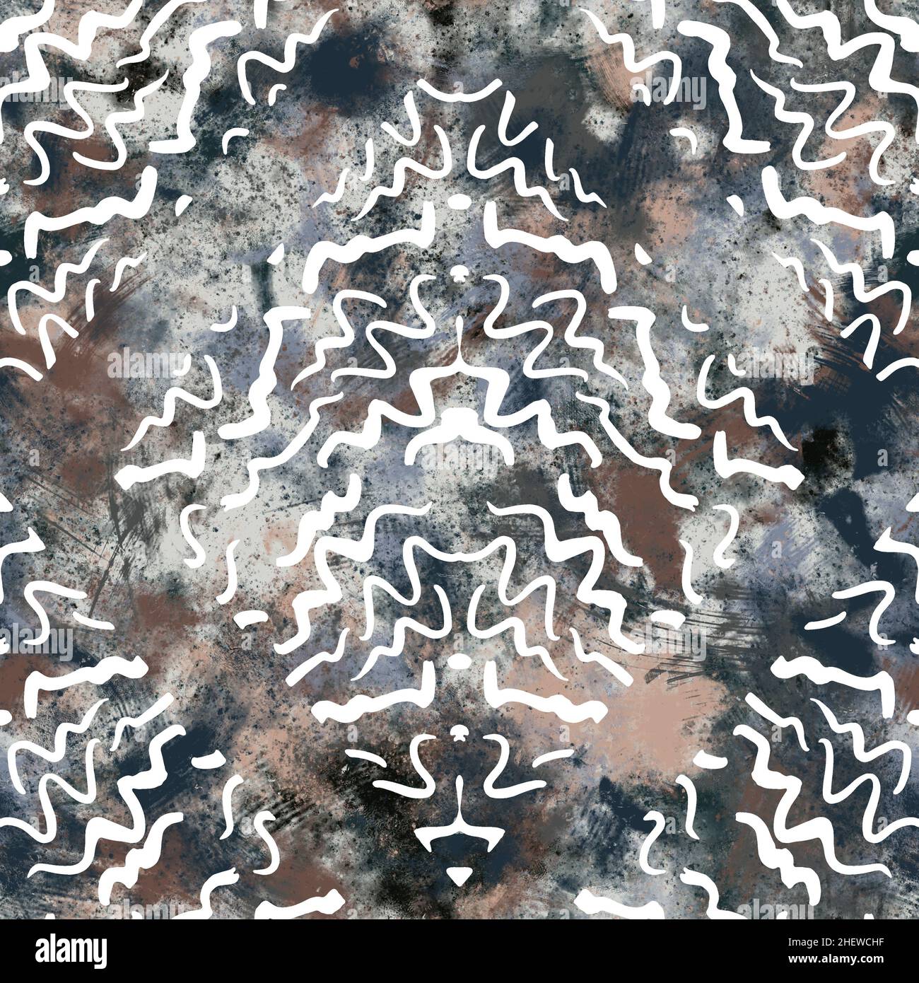 Seamless neutral and white grungy classic abstract surface pattern ...