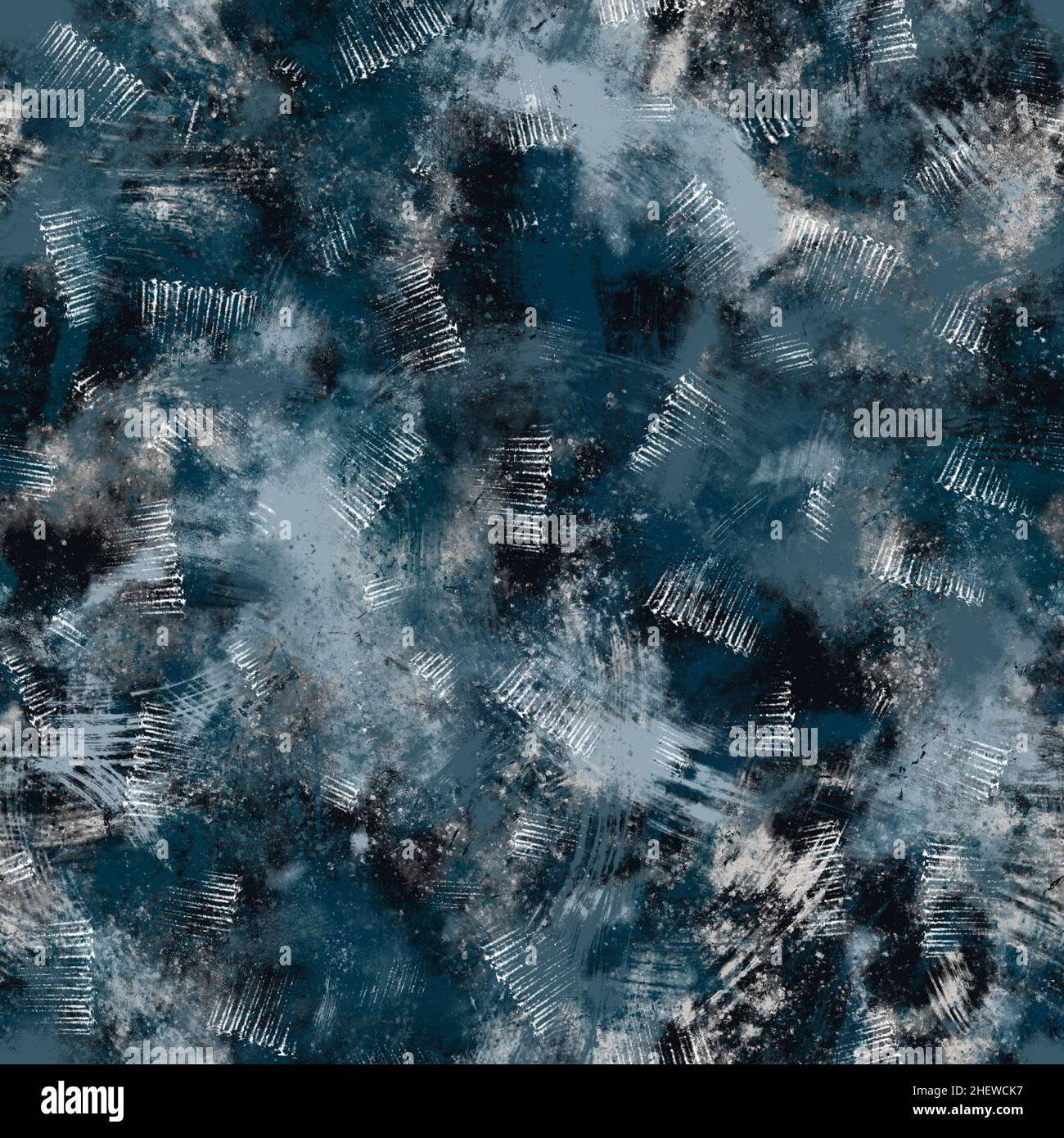 Seamless navy blue and white abstract grungy seamless surface pattern ...