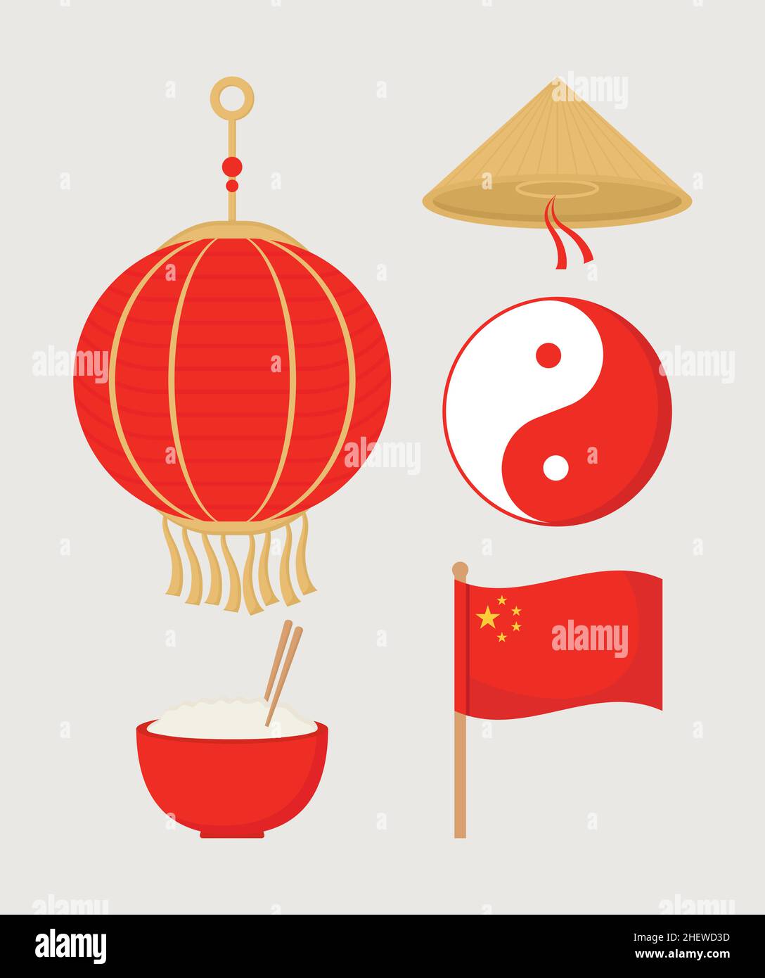 five chinese icons Stock Vector Image & Art - Alamy