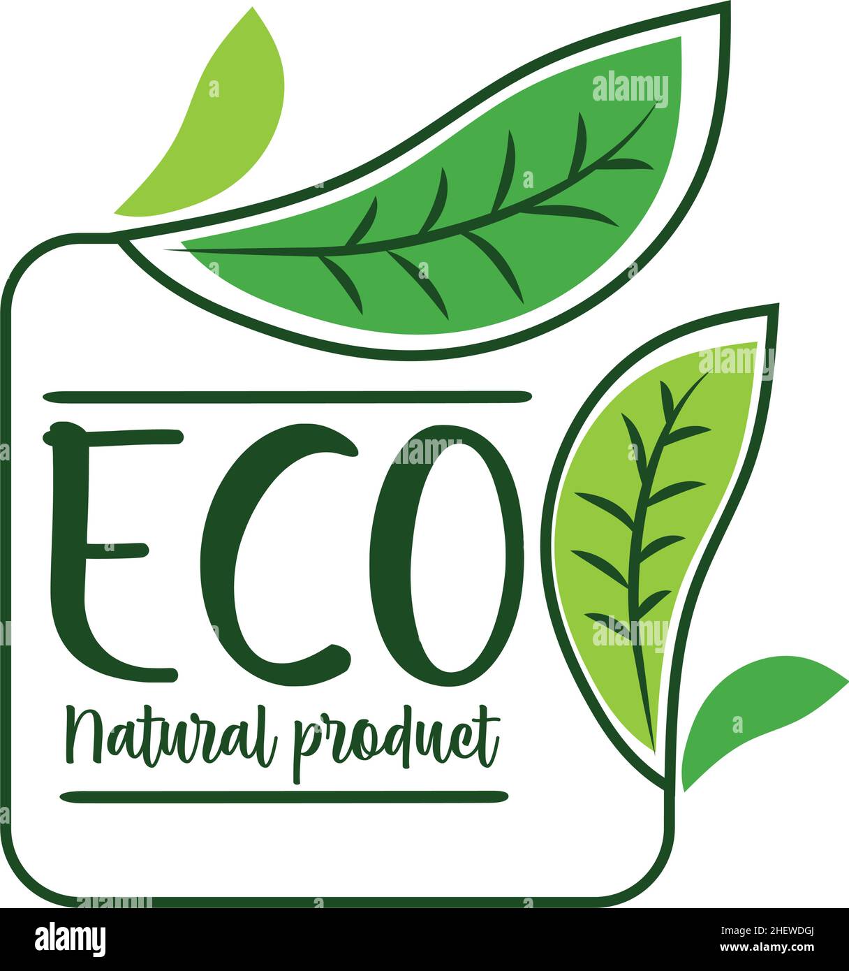 eco natural product label Stock Vector Image & Art - Alamy