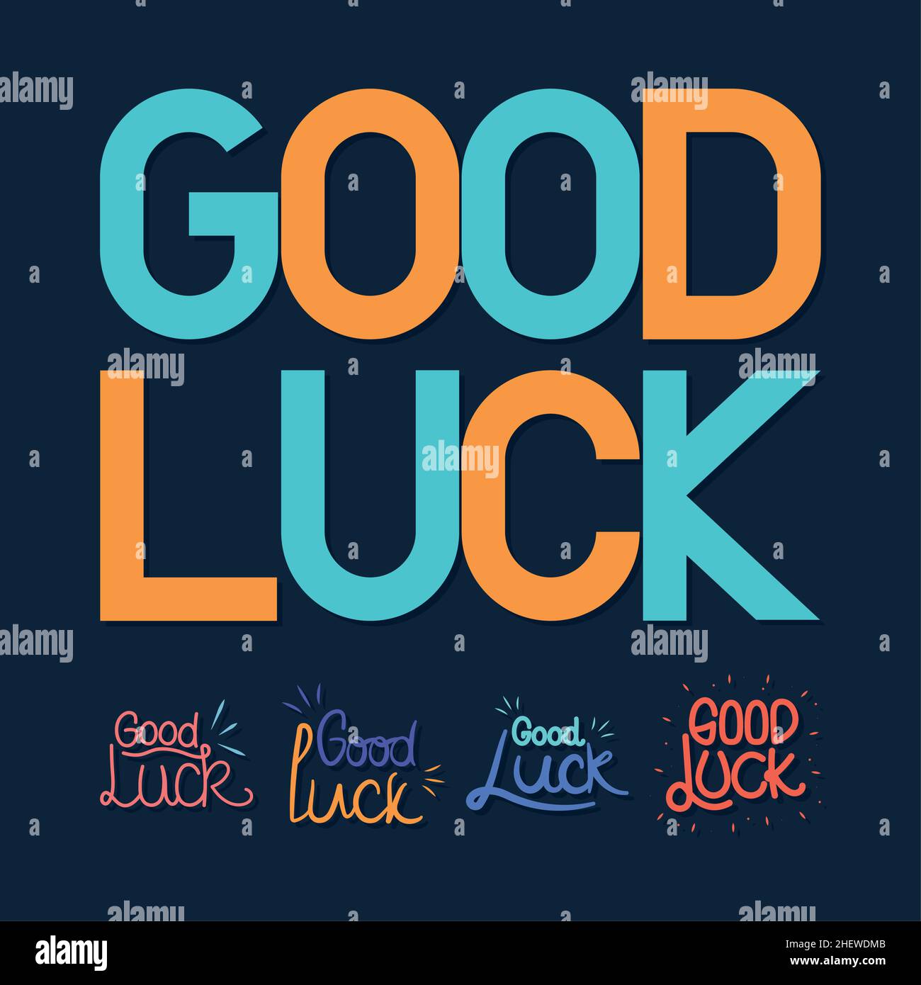 five good luck phrases Stock Vector Image & Art - Alamy