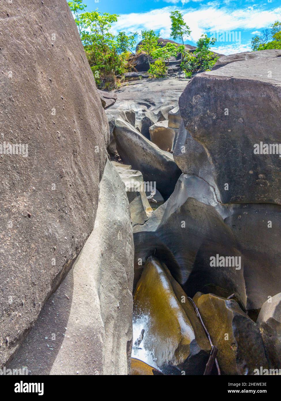 Vale da Lua at Chapada dos Veadeiros, The Moon Valley Stock Photo - Alamy