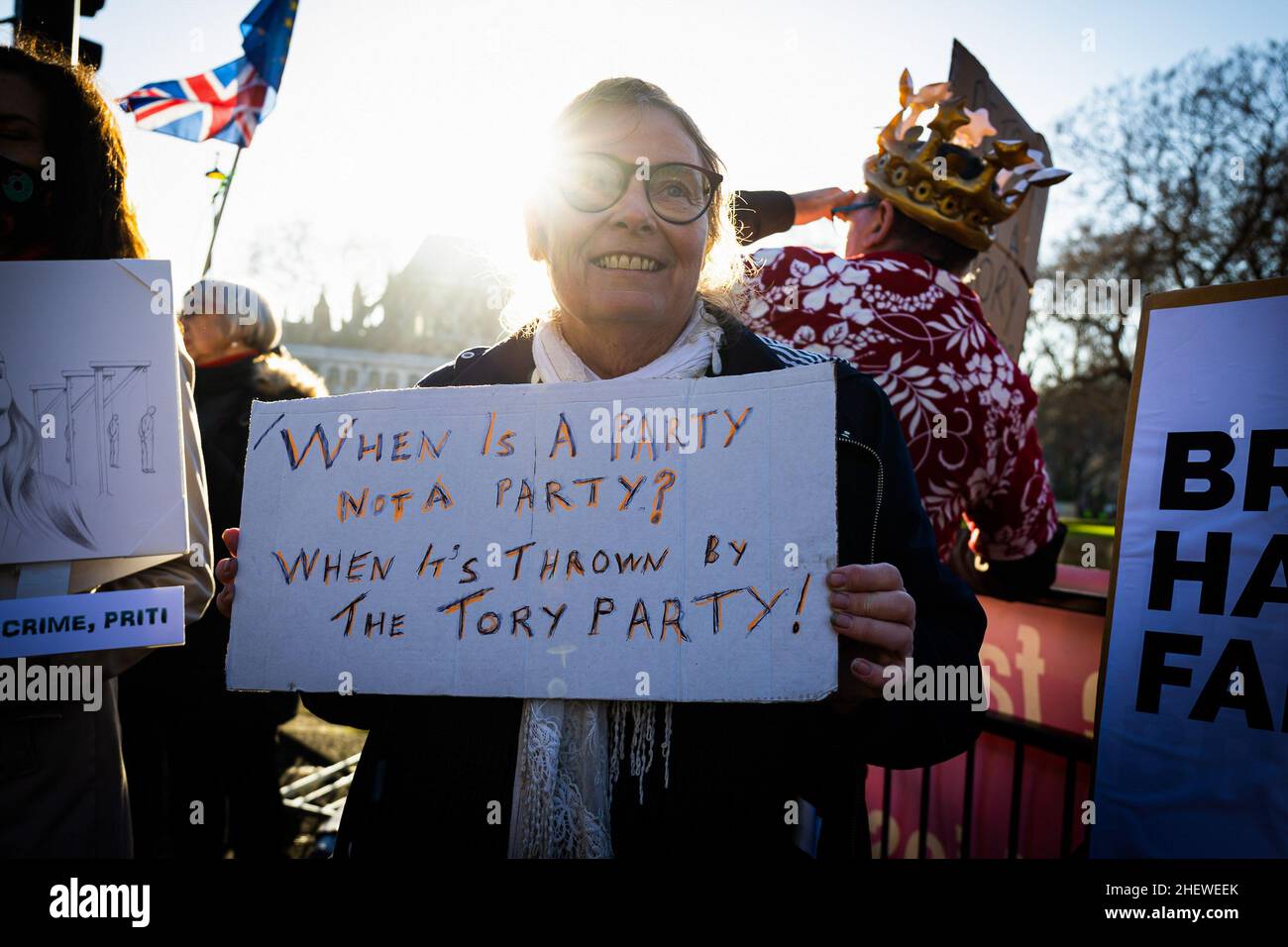 Downing street party scandal hi-res stock photography and images - Alamy