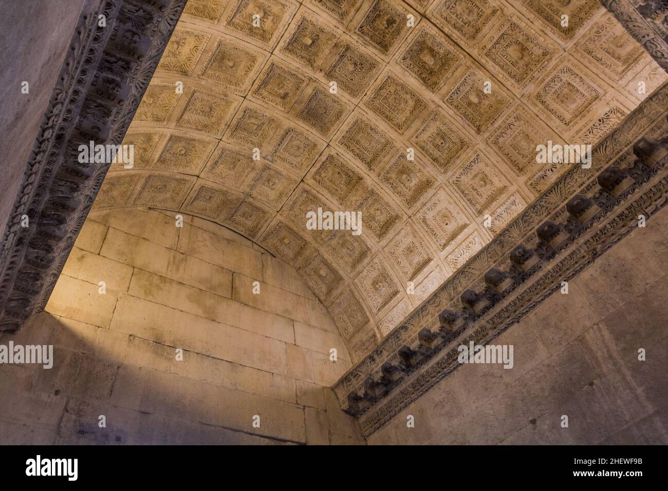 Ceiling of Jupiter's Temple in Split, Croatia Stock Photo - Alamy