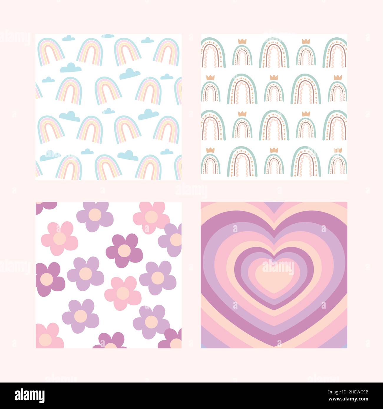 Daisy flower patterns Cut Out Stock Images & Pictures - Alamy
