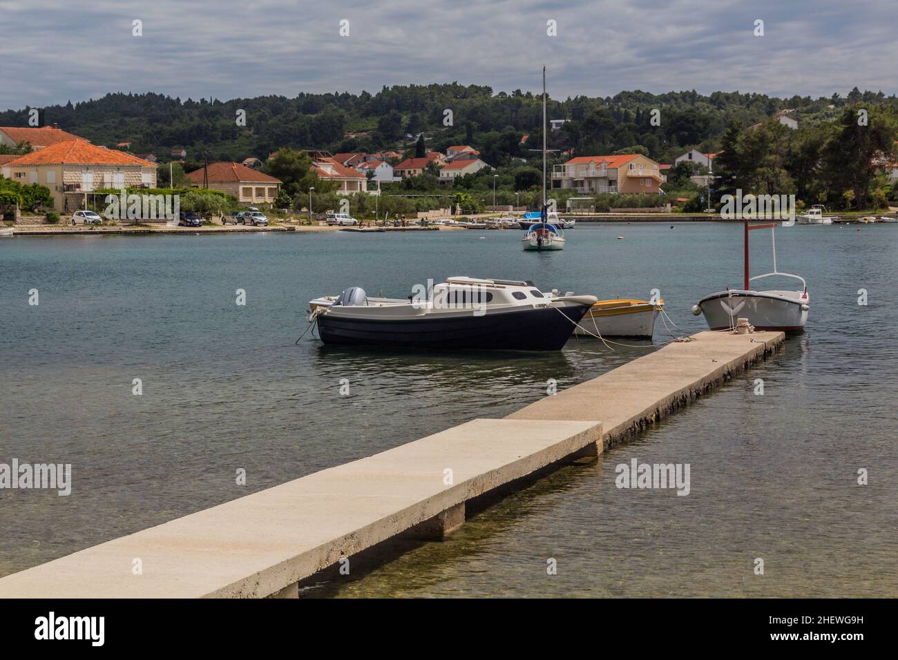 Lumbarda village on Korcula island, Croatia Stock Photo - Alamy