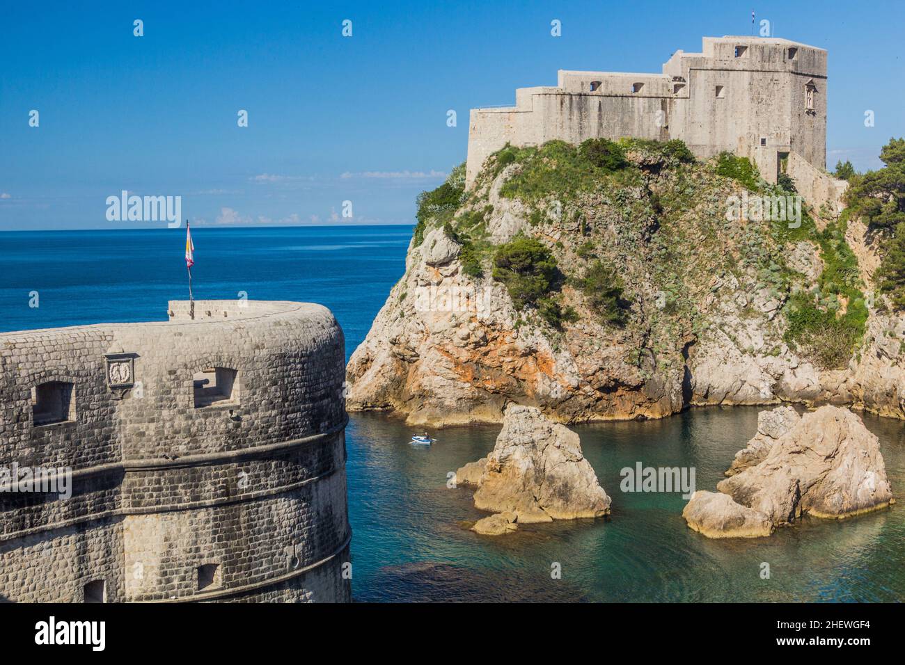 Lovrijenac fortress in Dubrovnik, Croatia Stock Photo - Alamy