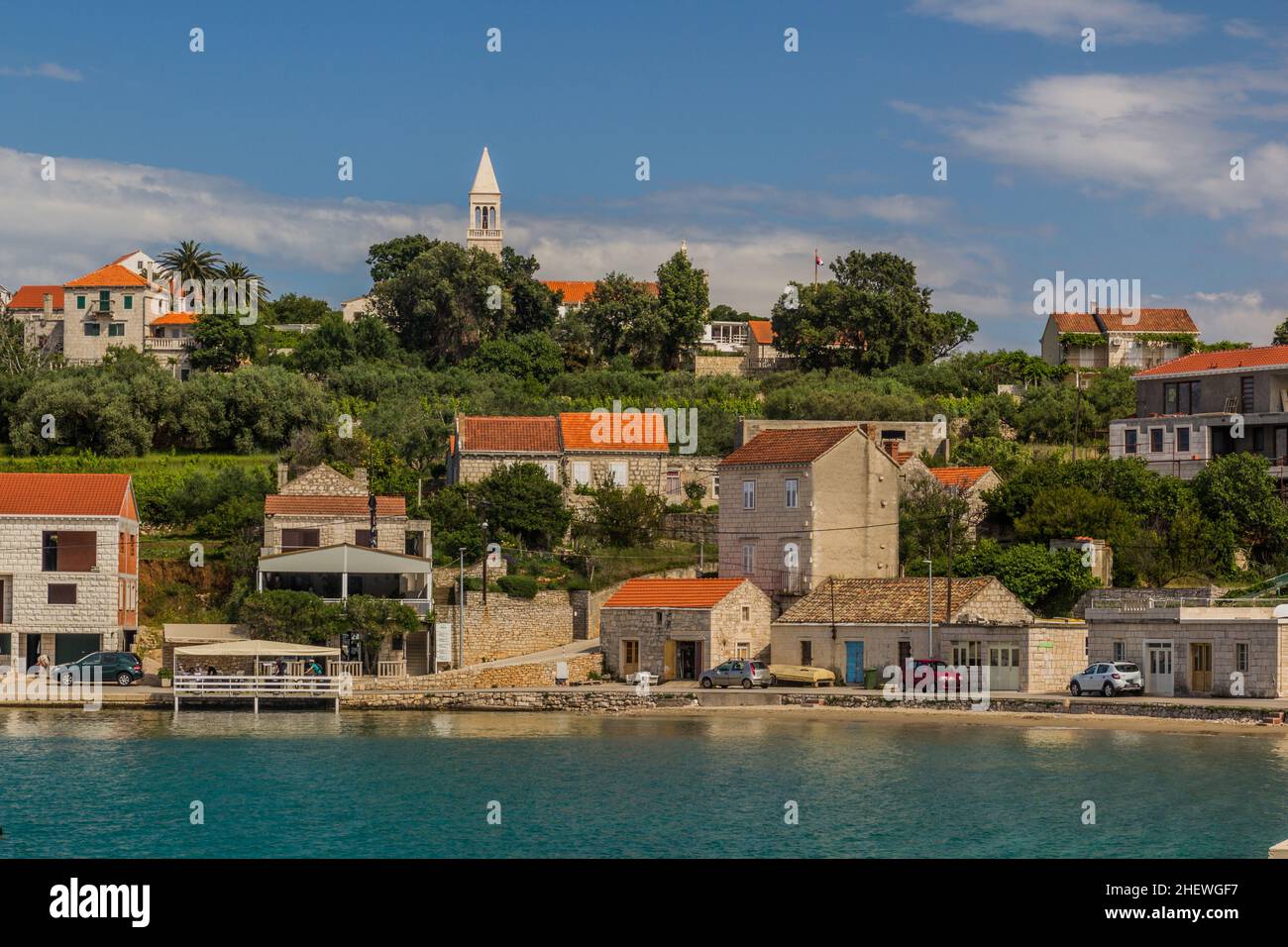 Lumbarda village on Korcula island, Croatia Stock Photo - Alamy