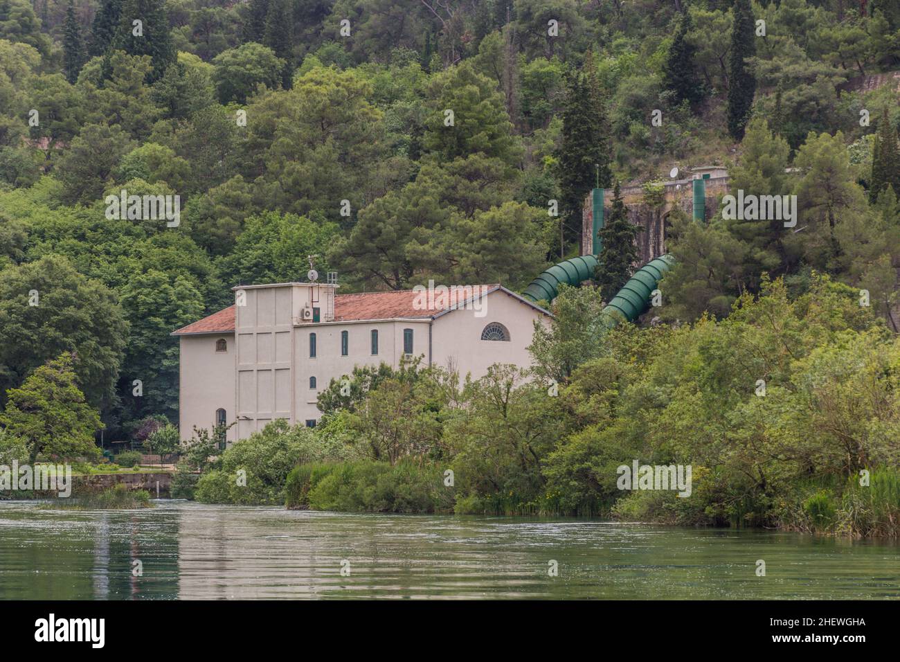 Jaruga Hydroelectric Power Plant on river Krka, Croatia Stock Photo - Alamy