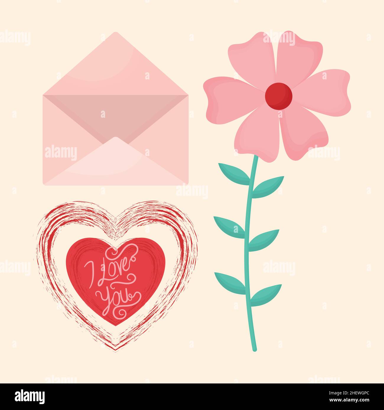 three love icons Stock Vector Image & Art - Alamy