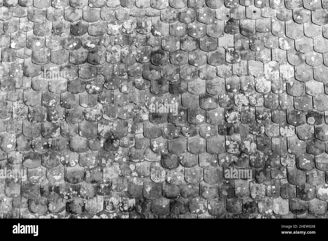 Texture of old vintage red roof tiles in Rothenburg Stock Photo - Alamy