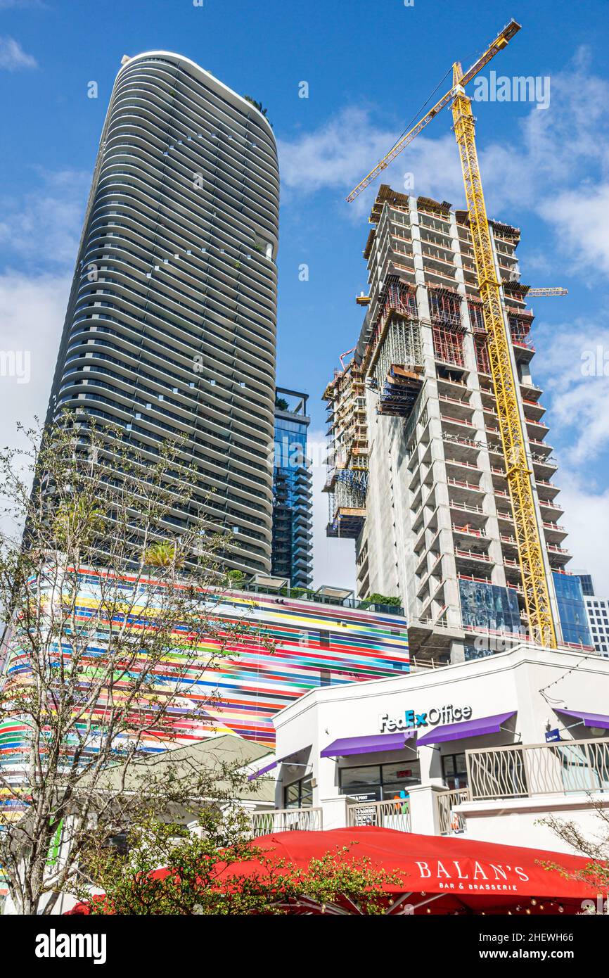 Miami Florida Brickell high rise condominium buildings towers ...