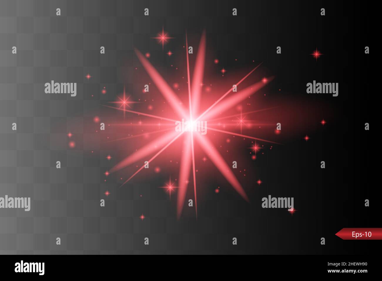 Glow isolated red light effect, lens flare Stock Vector Image & Art - Alamy