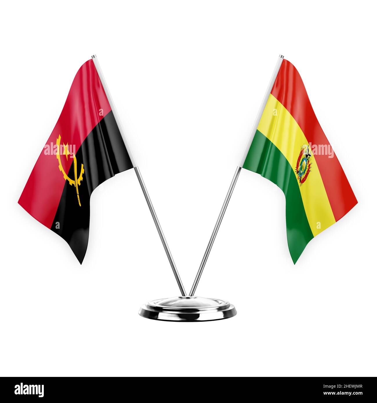 Bolivia angola flags 3d hi-res stock photography and images - Alamy