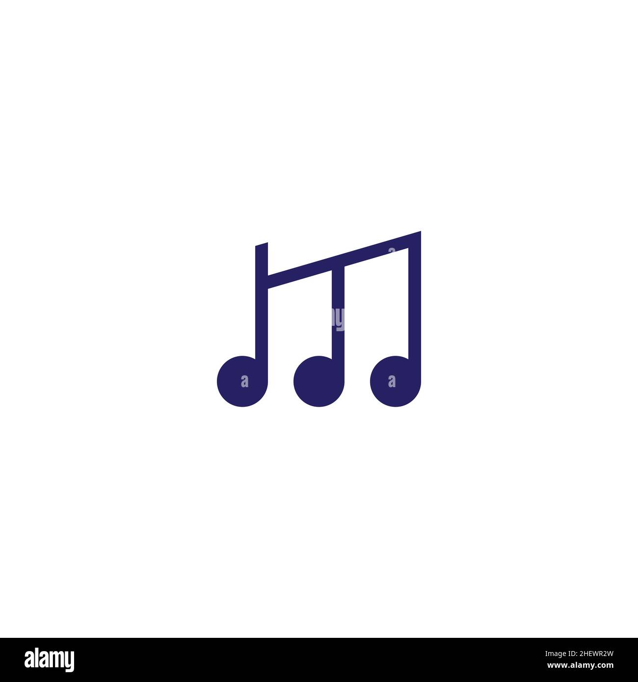 Letter template musical note m Stock Vector Images - Alamy