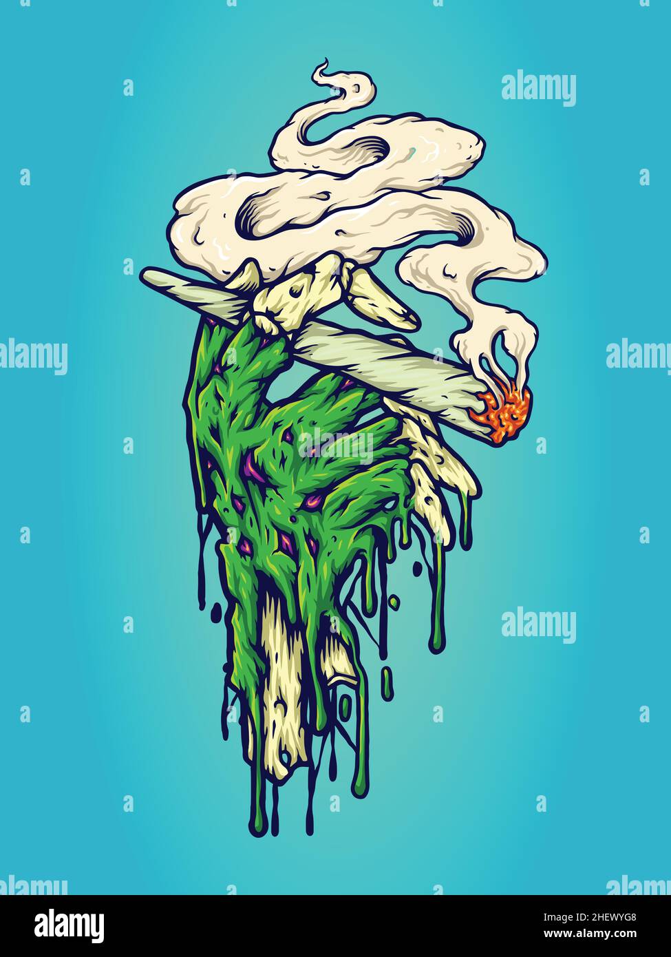 Hand Weed Smoking Marijuana Vector illustrations for your work Logo ...