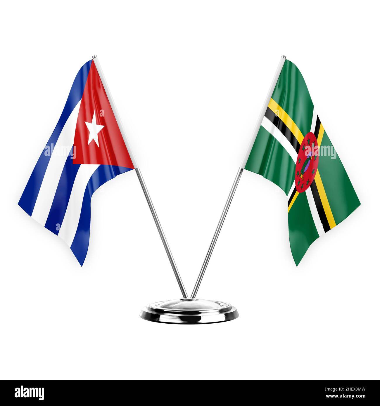Cuba dominica flag Cut Out Stock Images & Pictures - Alamy