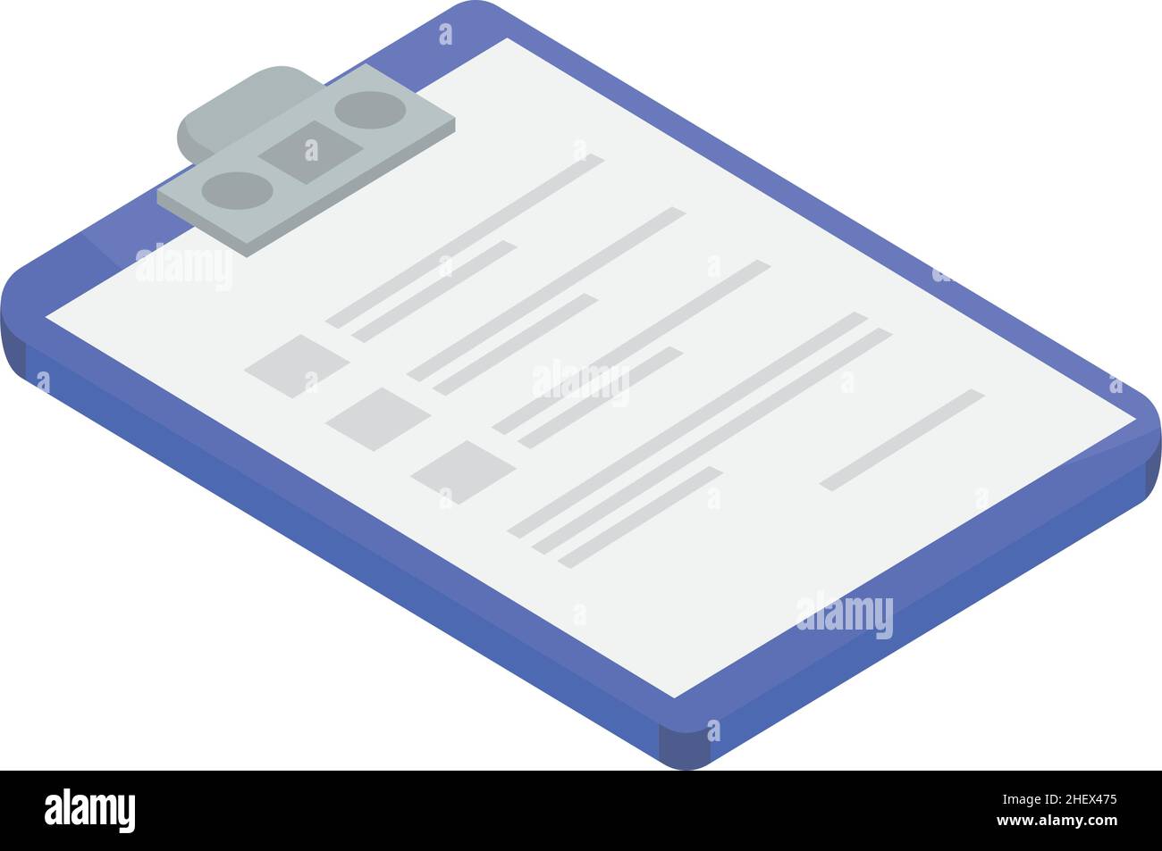 clipboard checklist isometric Stock Vector Image & Art - Alamy