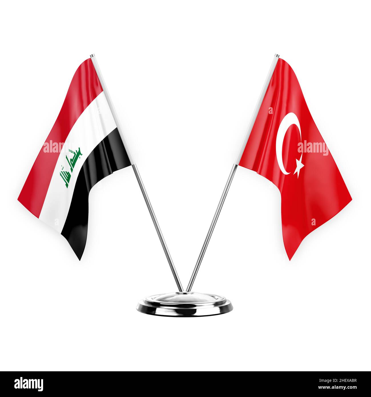 Iraq turkey flags politics meeting hi-res stock photography and images ...